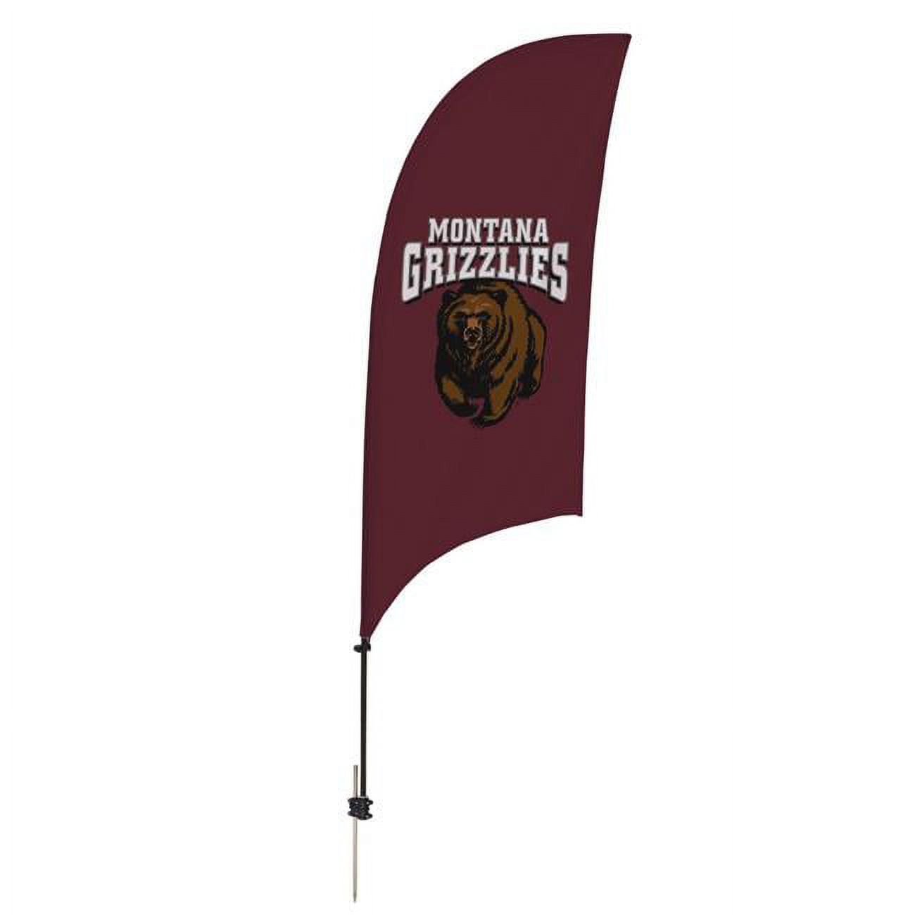 Montana Grizzlies 7.5' Razor Feather Stake Flag - Walmart.com