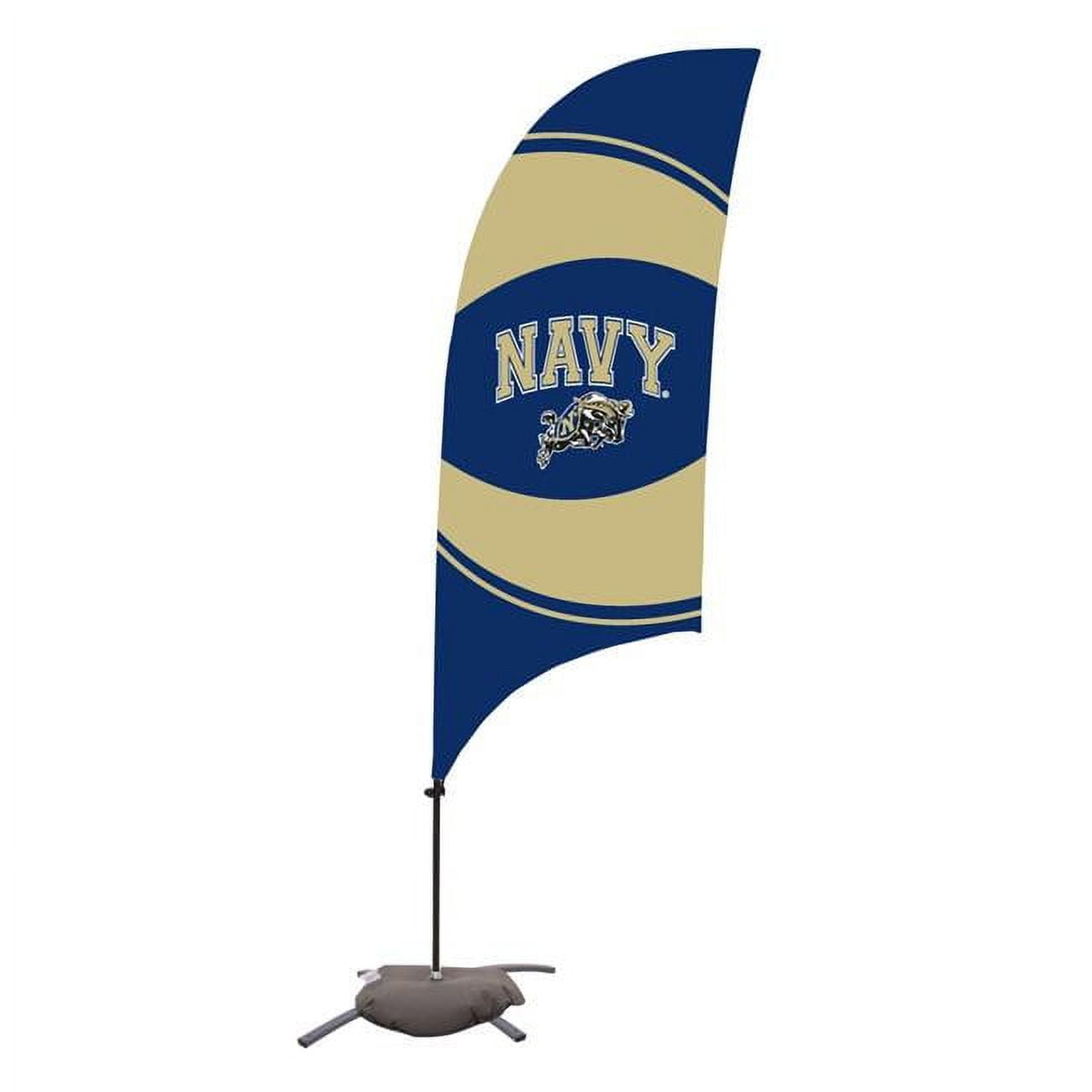 Victory Corps - Navy Midshipmen 7. 5 ft. Razor Feather Flag with Cross ...