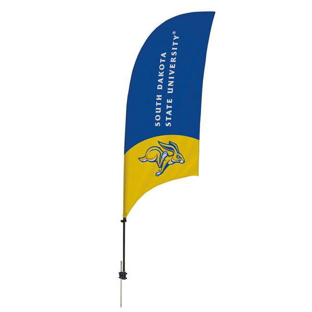 South Dakota State Jackrabbits 7.5' Two-Tone Razor Feather Stake Flag ...