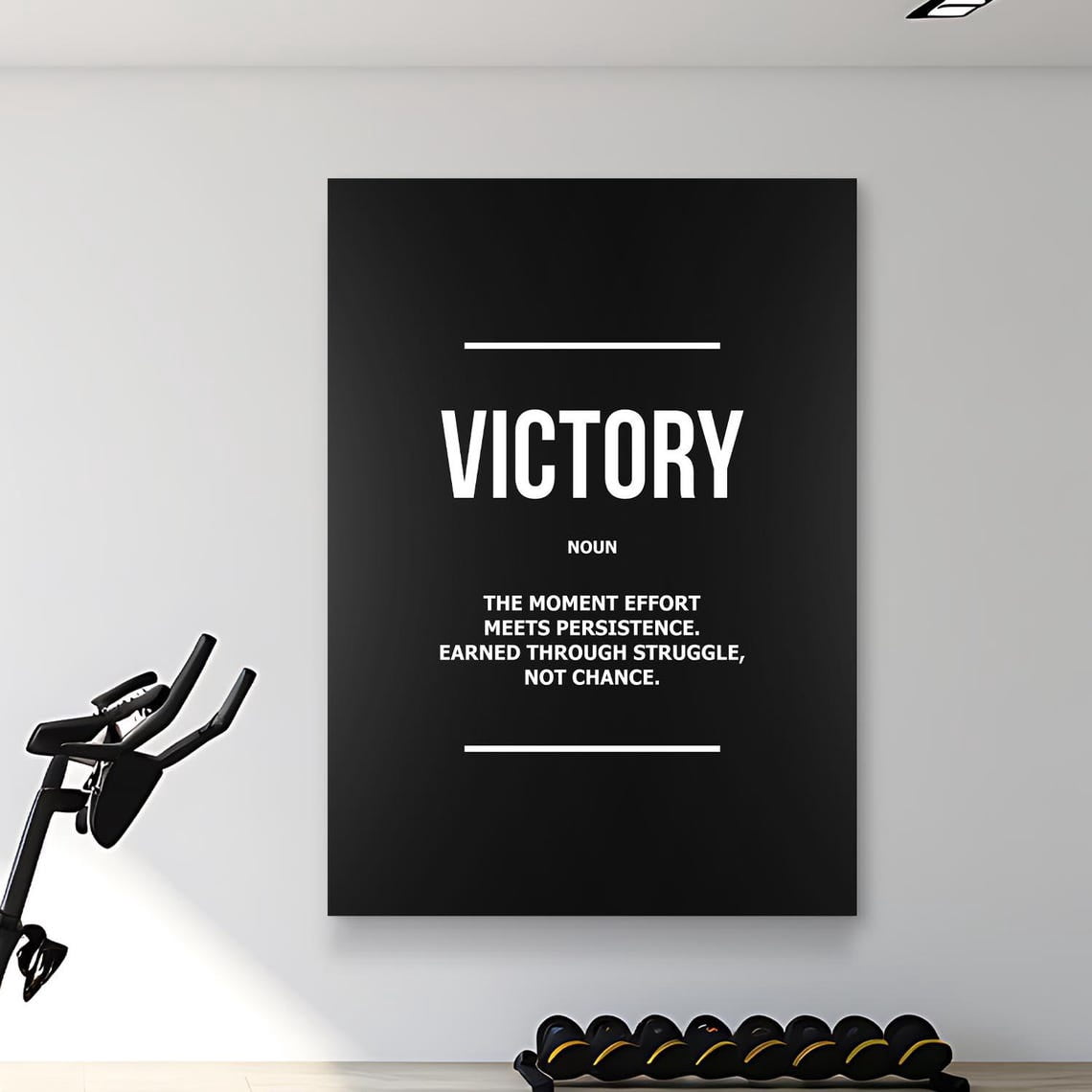 Victory Definition Wall Art, Gym Motivation Poster, Athlete Typography ...