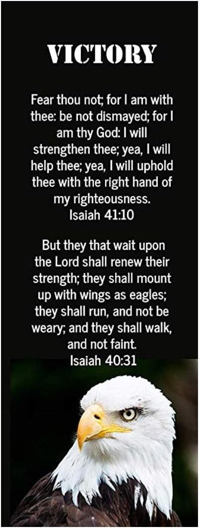 Victory Eagle Bookmarks Isaiah 41 Bible Verse Christian Bookmarks (10 Count) - Walmart.com