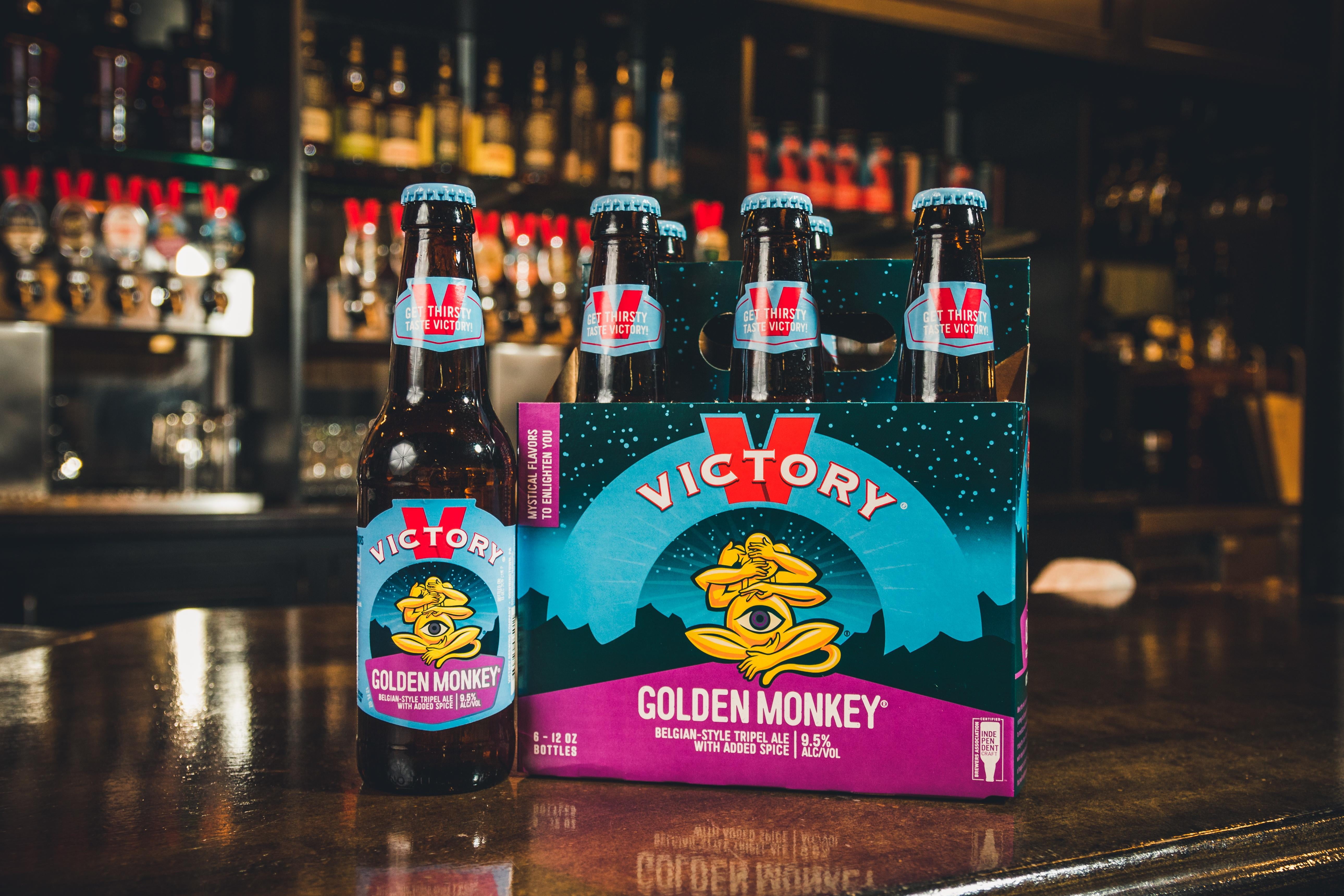 Victory Golden Monkey Belgian Tripel 12 fl oz, 6 Pack Bottles, 9.5% ABV ...