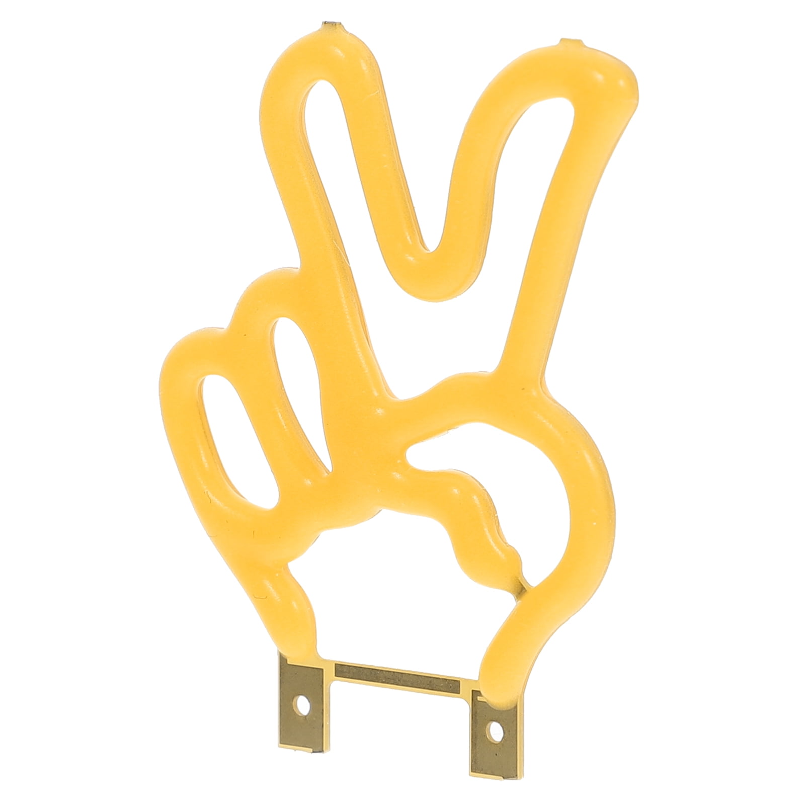 Victory Hand Neon Sign Led Light Up Gesture Peace Finger Wall Decor ...