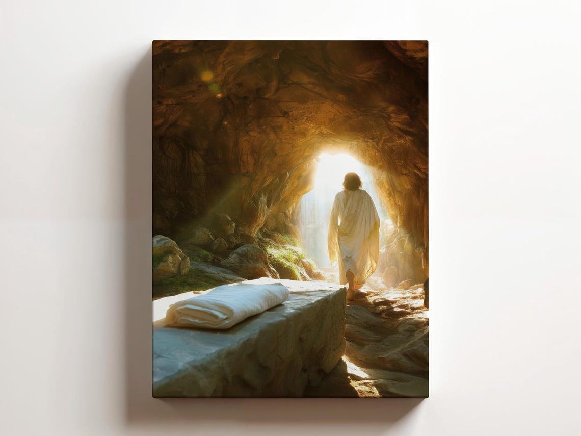 Victory In Jesus Canvas Print Jesus Christ Portrait Painting Modern ...