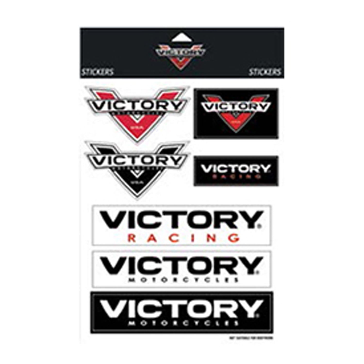 Victory Motorcycle New OEM Assorted V Logo Decal Sticker Set, 2864429 ...