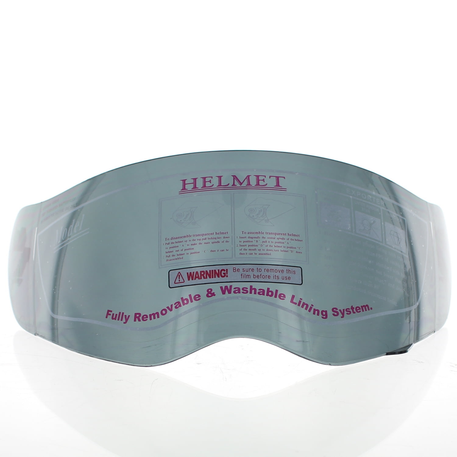 Victory Motorcycles New OEM Dark Smoke Modular Helmet Visor Shield Pane ...