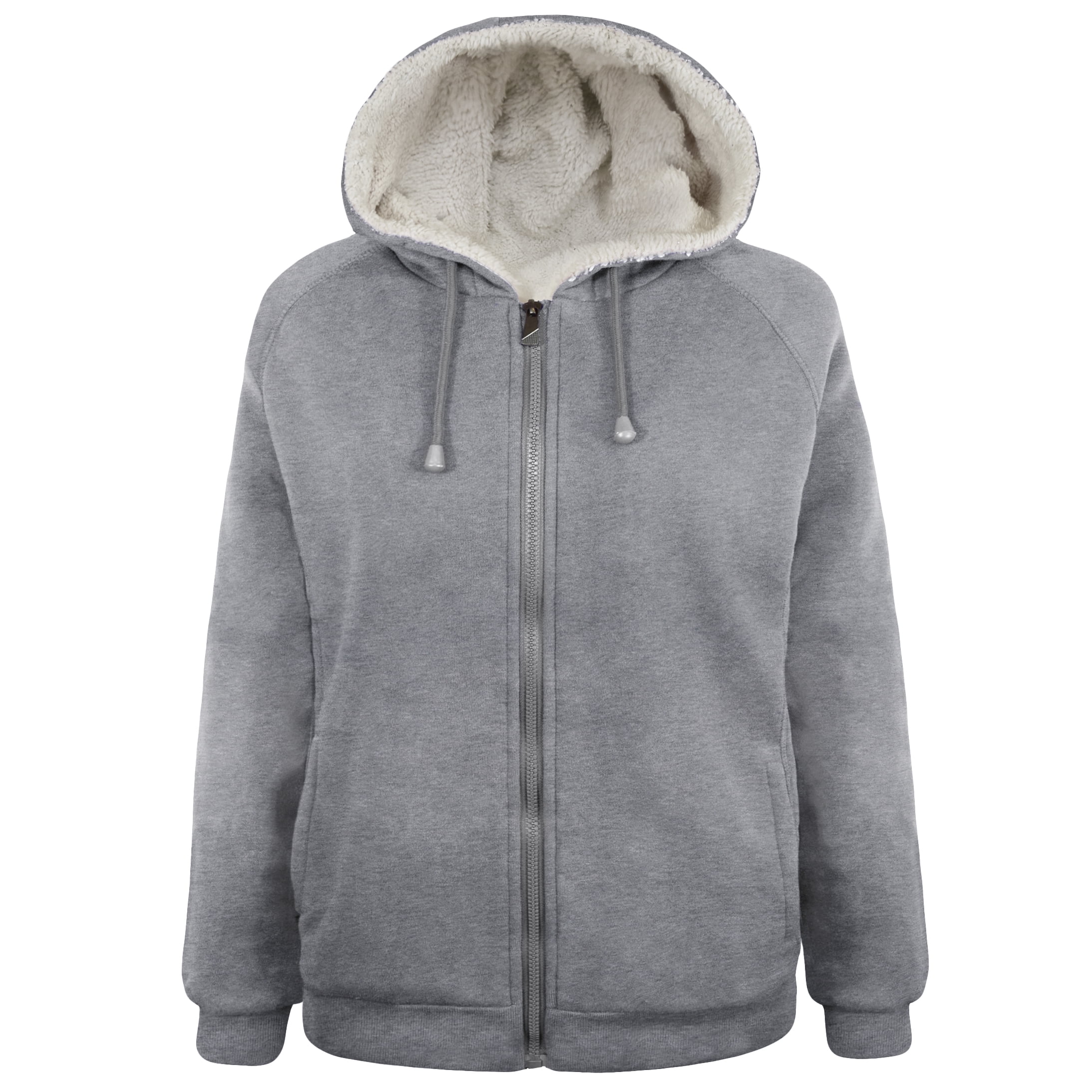Victory Outfitters Ladies' Fleece Zip Up Hoodie with Soft Berber Lining ...