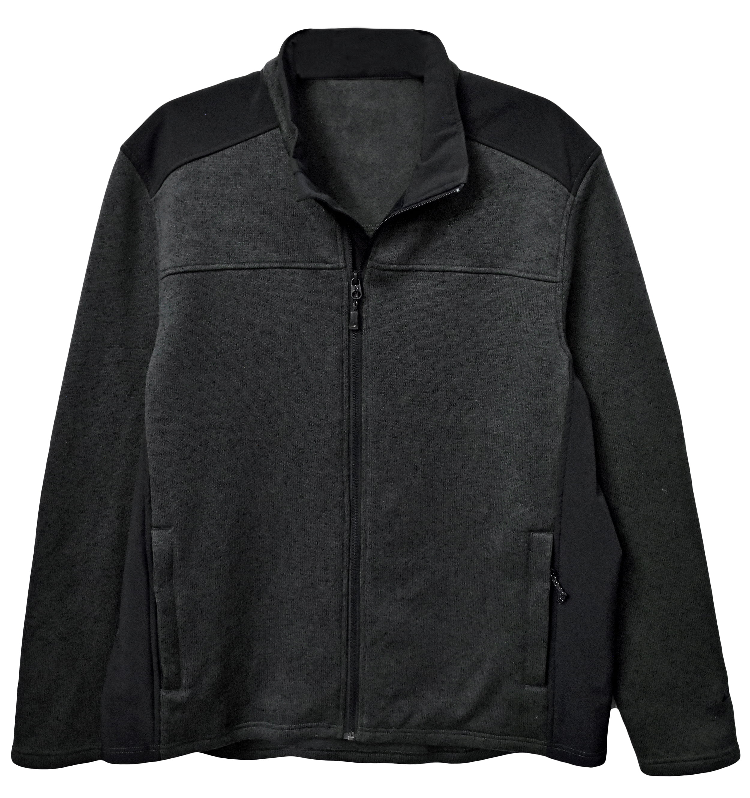Victory Outfitters Men's Colorblock Long Sleeve Zip Up Fleece Jacket ...