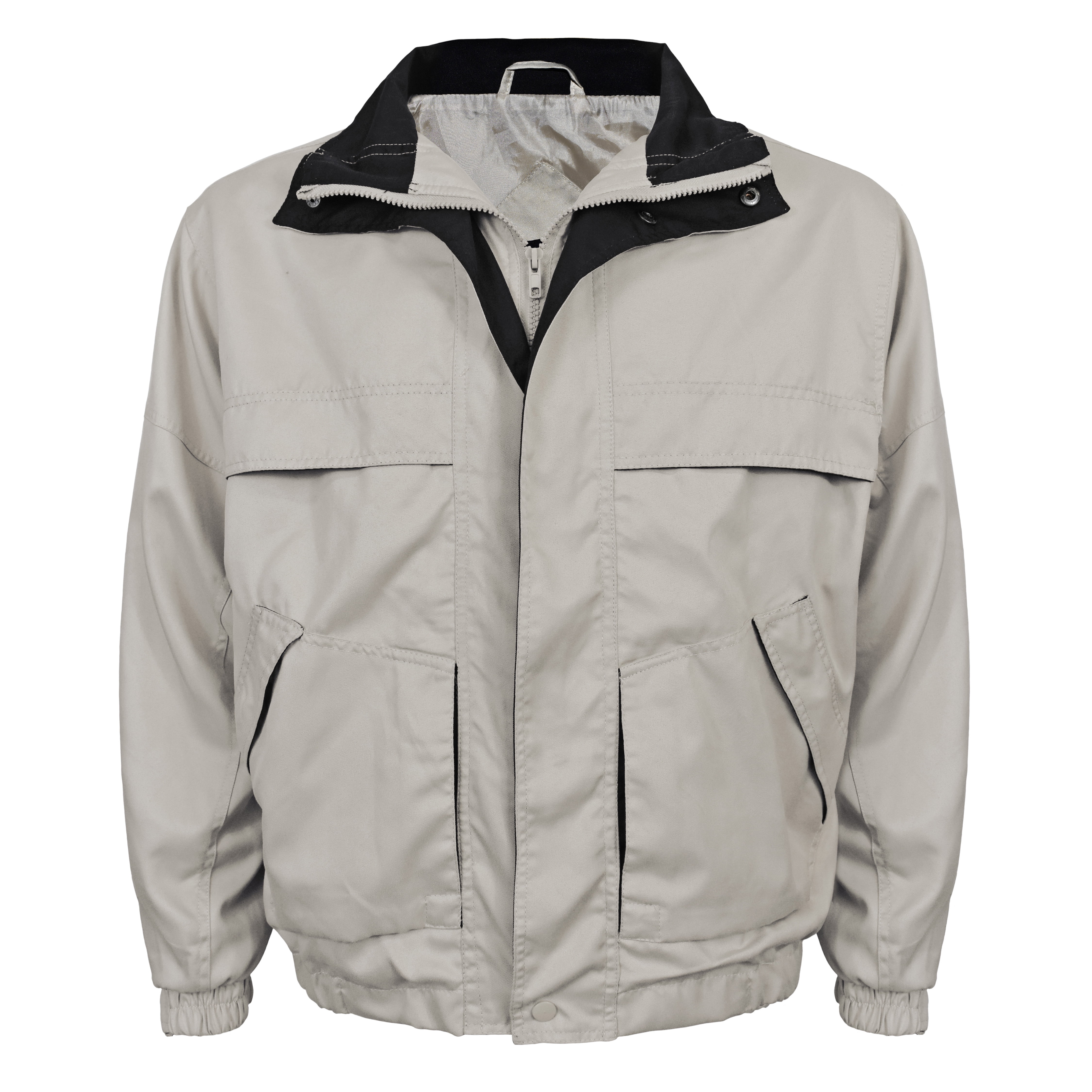 Victory Outfitters Men's Microfiber Contrast Jacket with Storm Flap ...