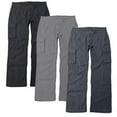Victory Outfitters Men's Spandex 3 Pack Ripstop Cargo Pants - Black ...