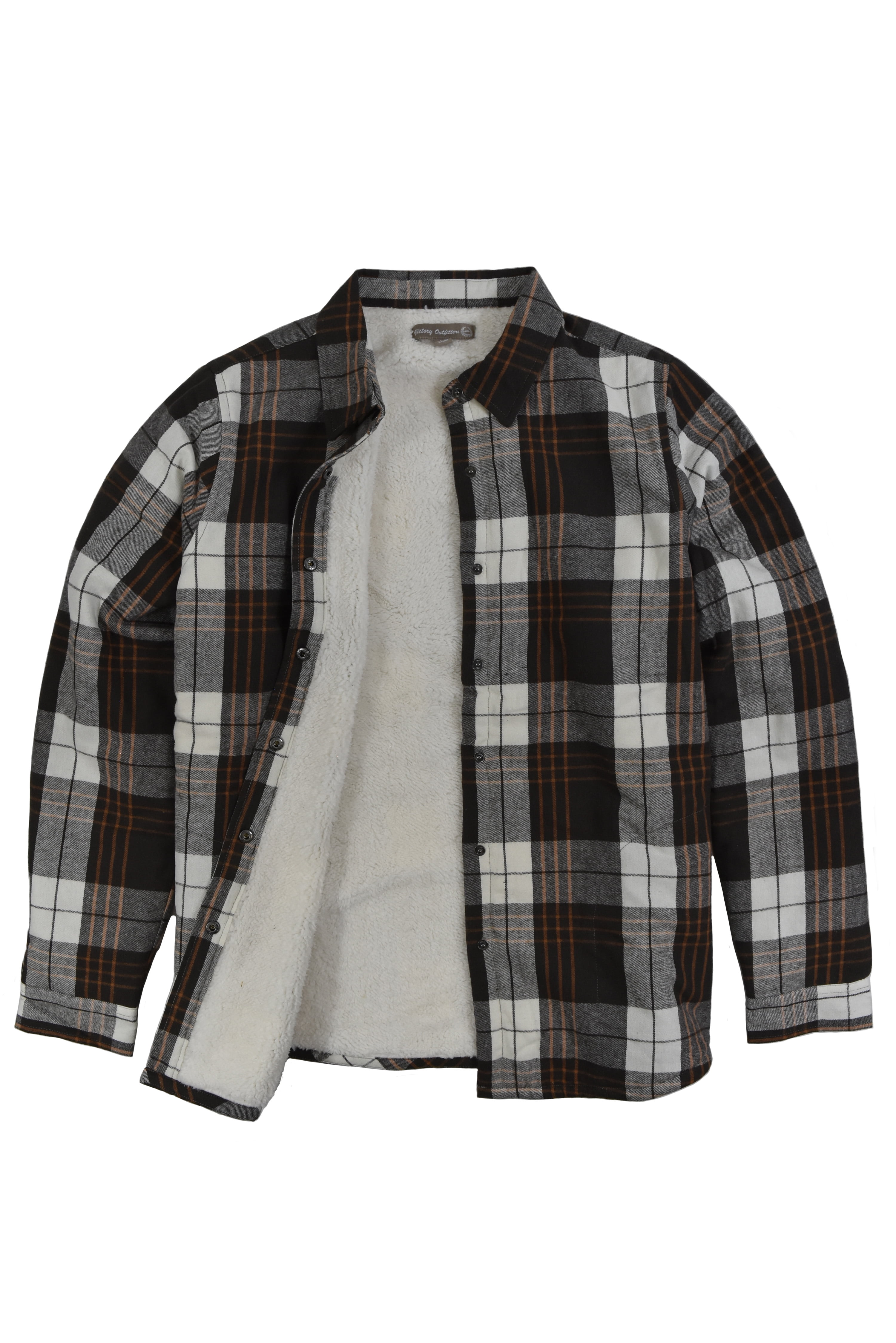 Victory Outfitters Women's Snap Front Sherpa Lined Soft Flannel Shirt ...