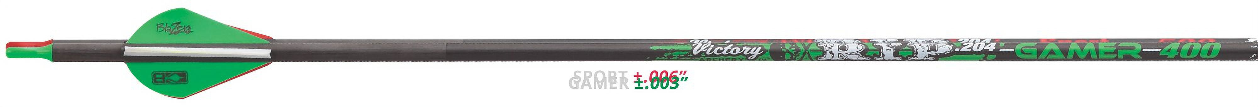Victory Archery RIP Gamer Xtreme Velocity 350 Spine Fletched - 6 Pack ...