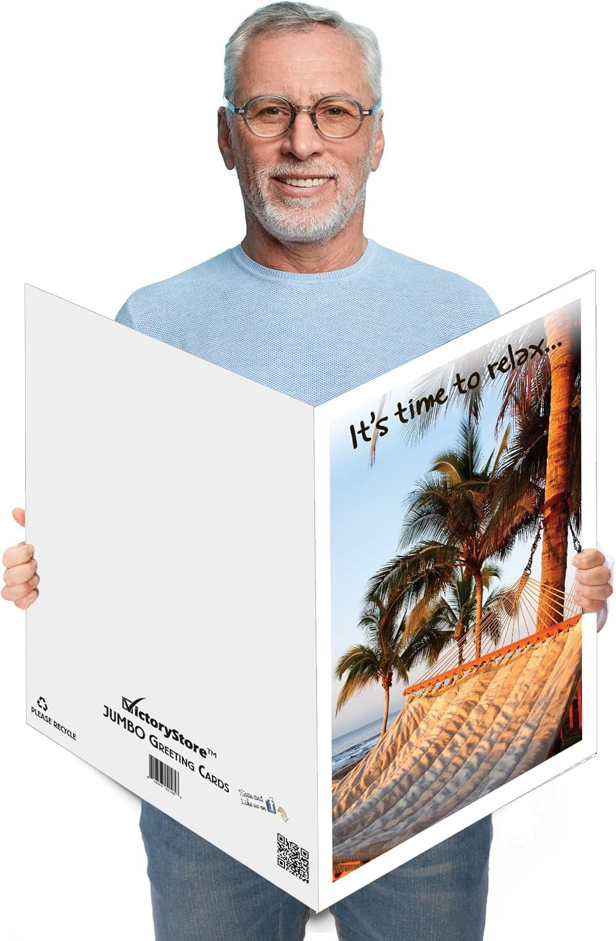 Victory Store 3-Foot Jumbo Greeting Cards: Giant Retirement Card (Relax ...