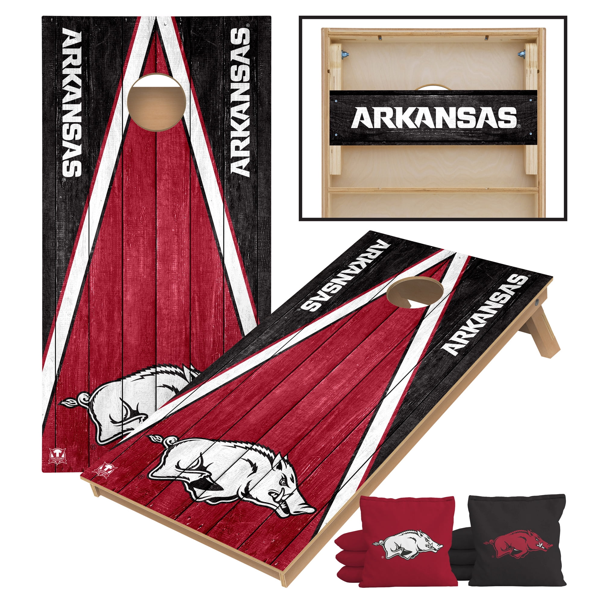 Victory Tailgate Arkansas Razorbacks 2' x 4' Tournament Cornhole Board ...
