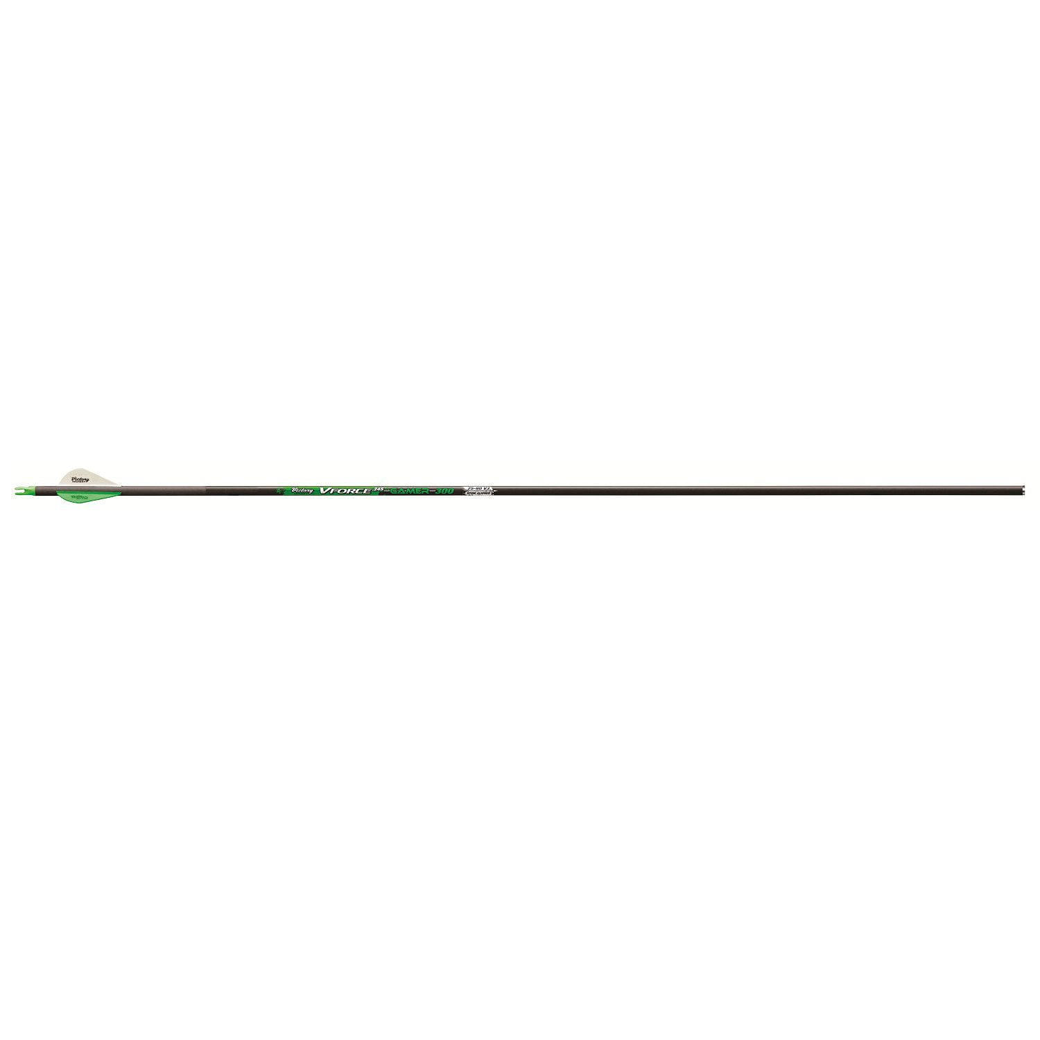 Victory V-Force +/- .003 500 Fletched Gamer Carbon Archery Arrow - 6 ...