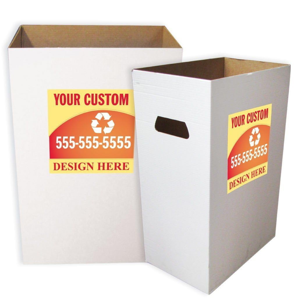 VictoryStore 22.3 gallons Cardboard Trash Bin, Reusable, Recyclable and ...