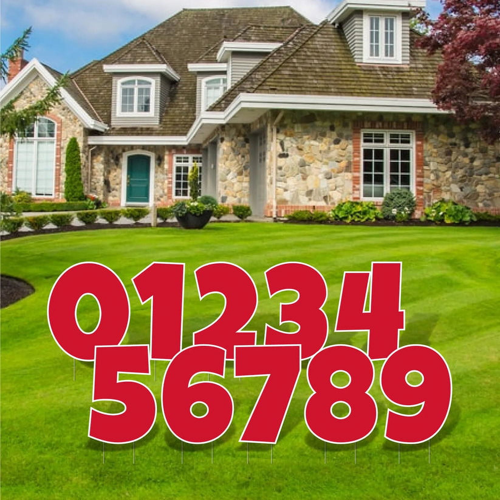 VictoryStore 24-Inch Alphabet Lawn Numbers, Includes 10 Numbers ...