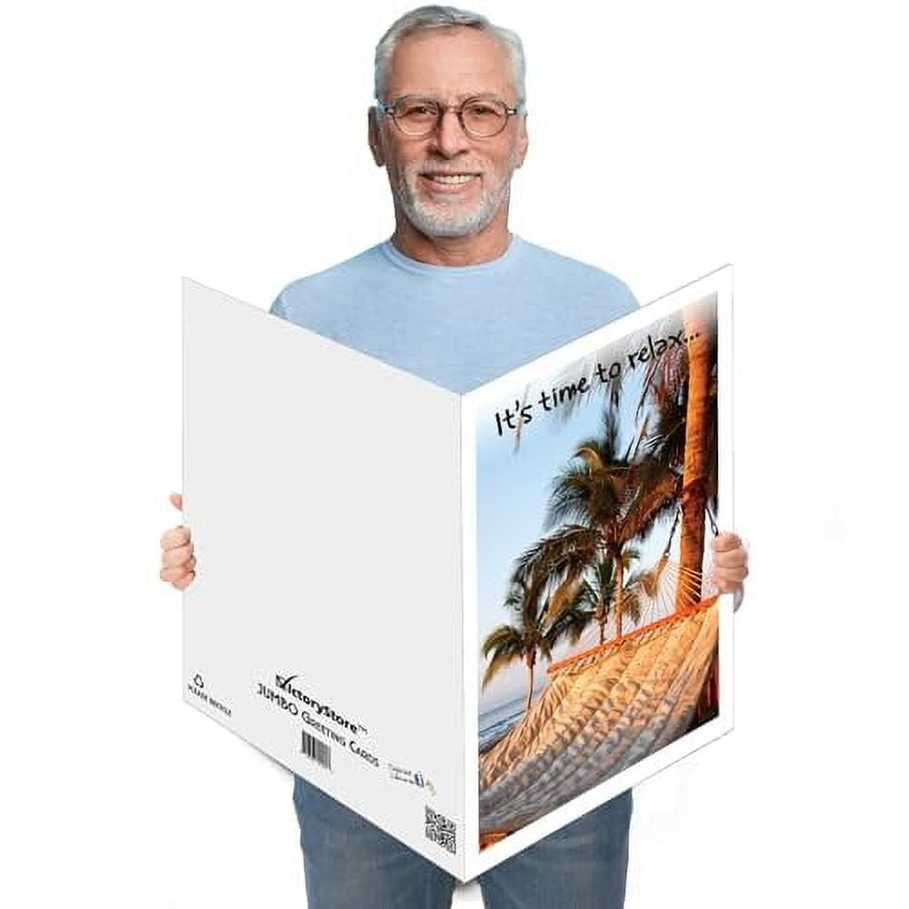 VictoryStore 3-Foot Jumbo Greeting Cards: Giant Retirement Card (Relax ...
