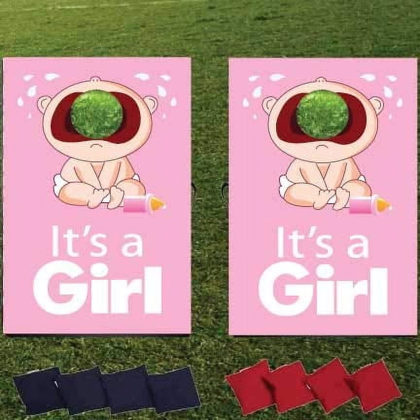 VictoryStore Cornhole Games - Girl Baby Shower Cornhole Game - It's a ...