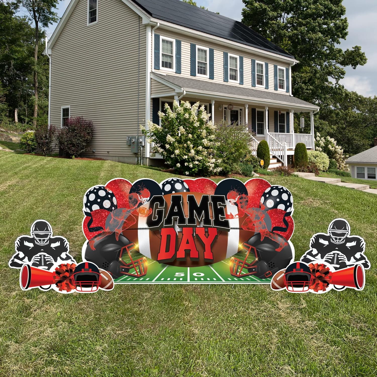 VictoryStore Football Party Supplies Jumbo Football Game Day Yard Signs ...