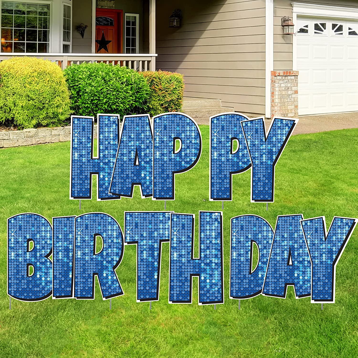 VictoryStore Happy Birthday Yard Signs 24-Inch Happy Birthday Quick ...