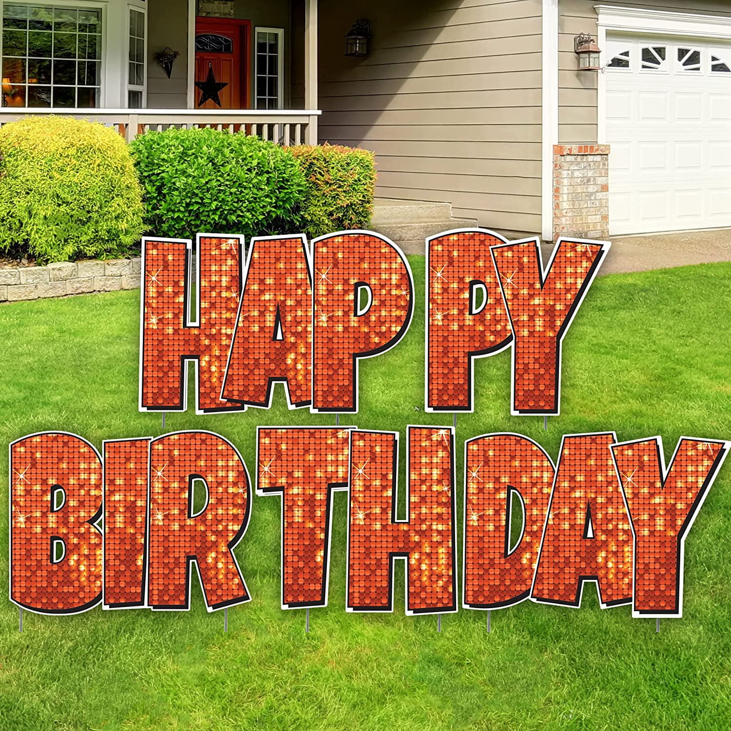 VictoryStore Happy Birthday Yard Signs 24-Inch Happy Birthday Quick ...