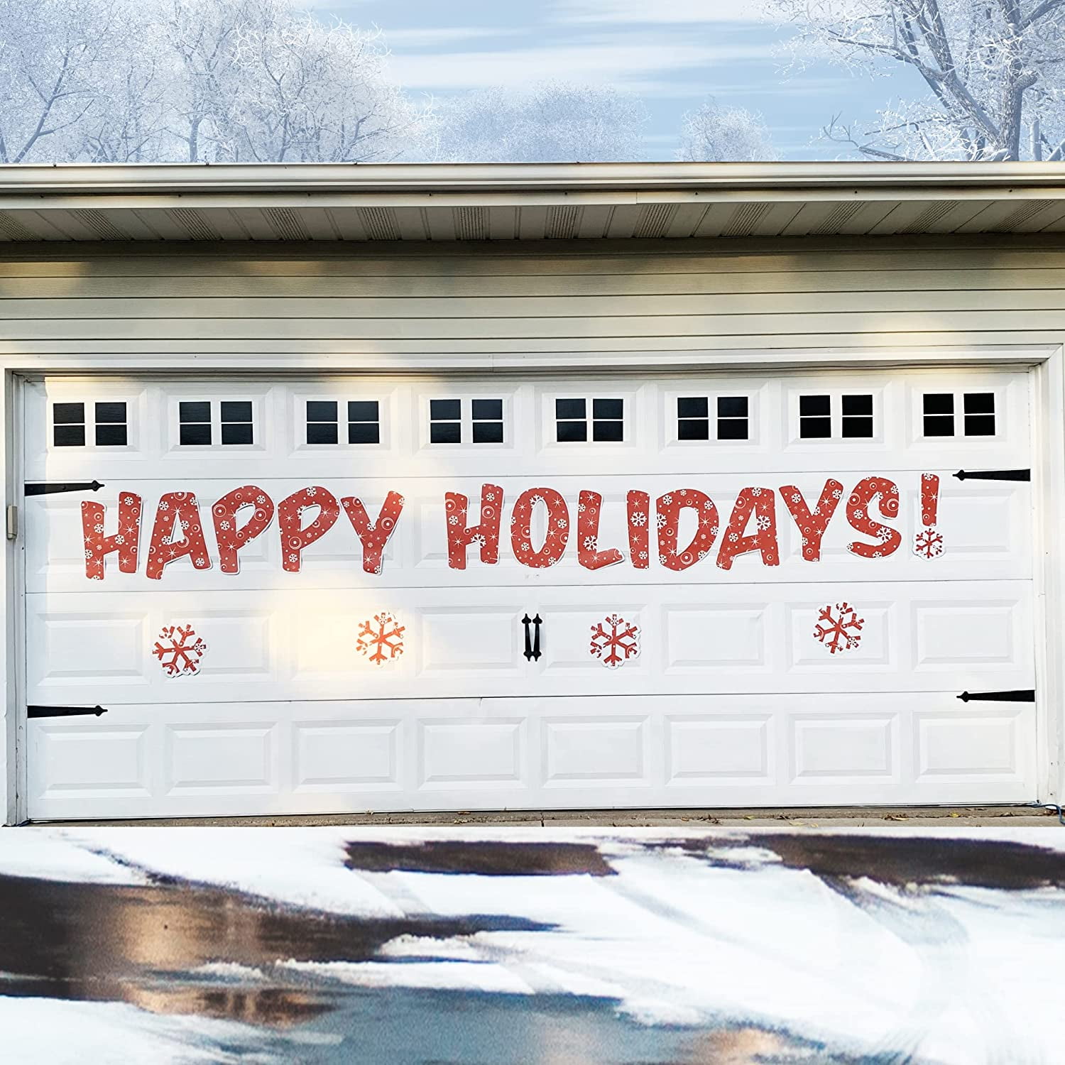 VictoryStore Happy Holidays Garage Door Magnet Set, Indoor or Outdoor ...