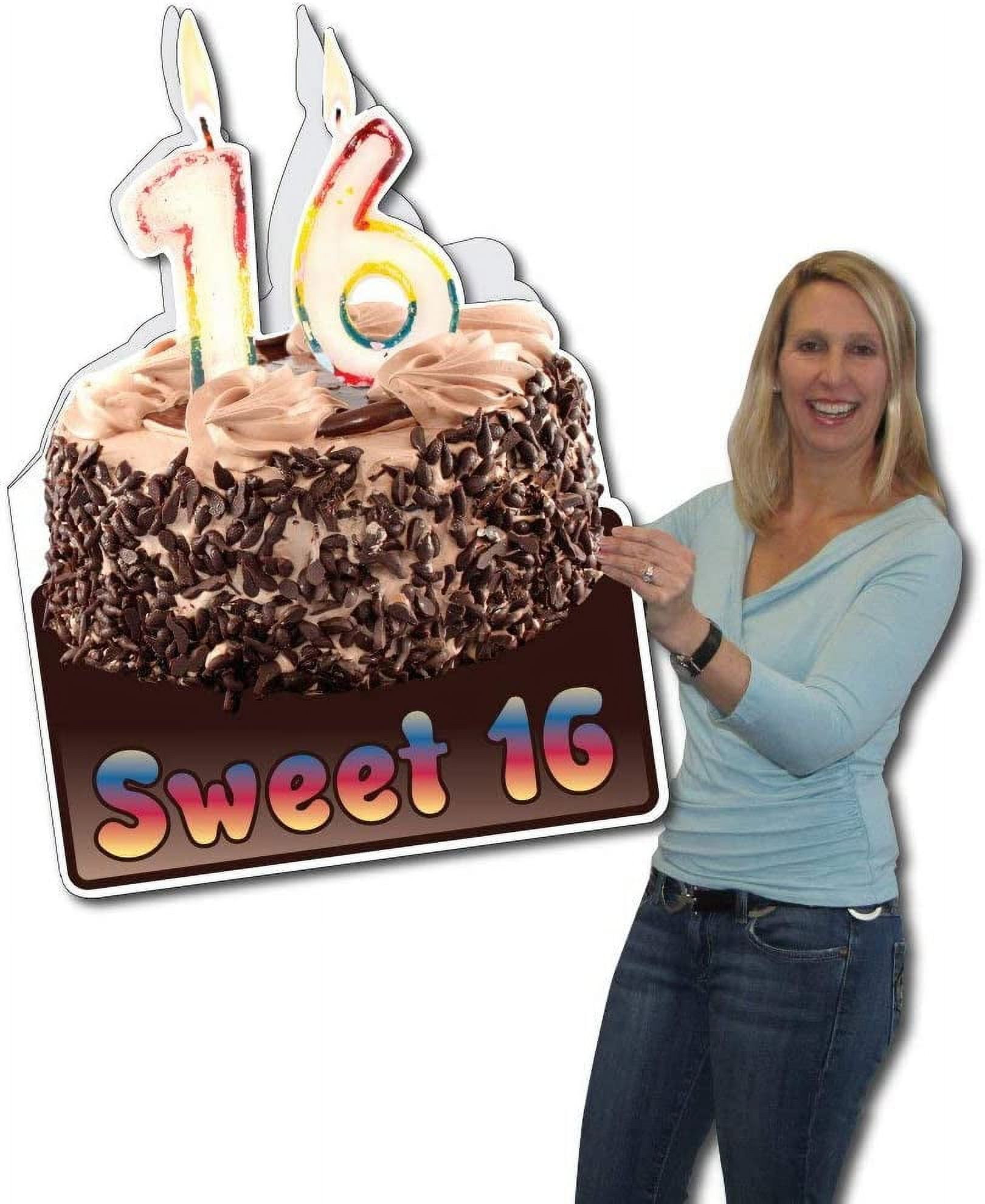 VictoryStore Jumbo Greeting Cards: Giant Birthday Card (Sweet Sixteen ...