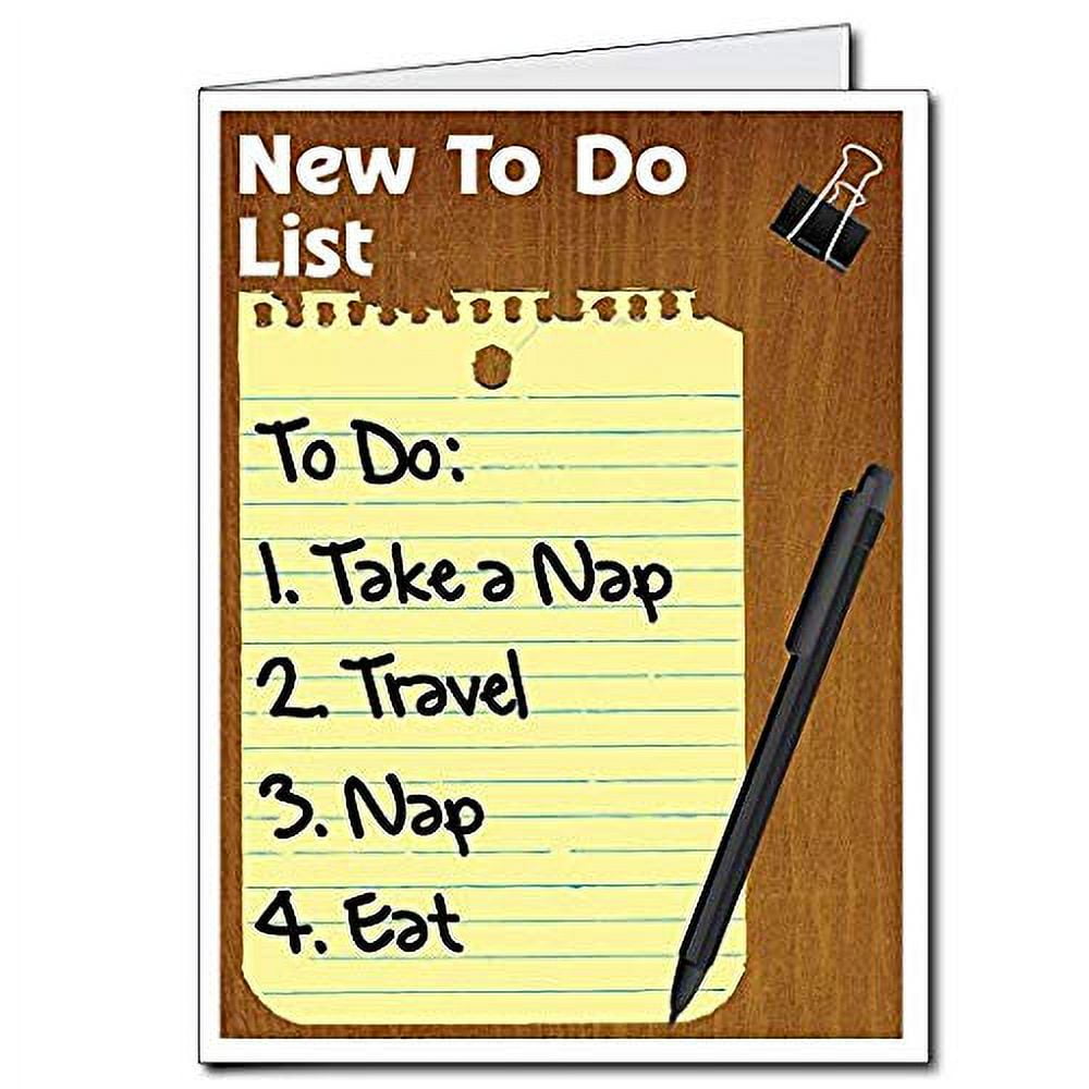 VictoryStore Jumbo Greeting Cards: Giant Retirement Card (To Do List ...