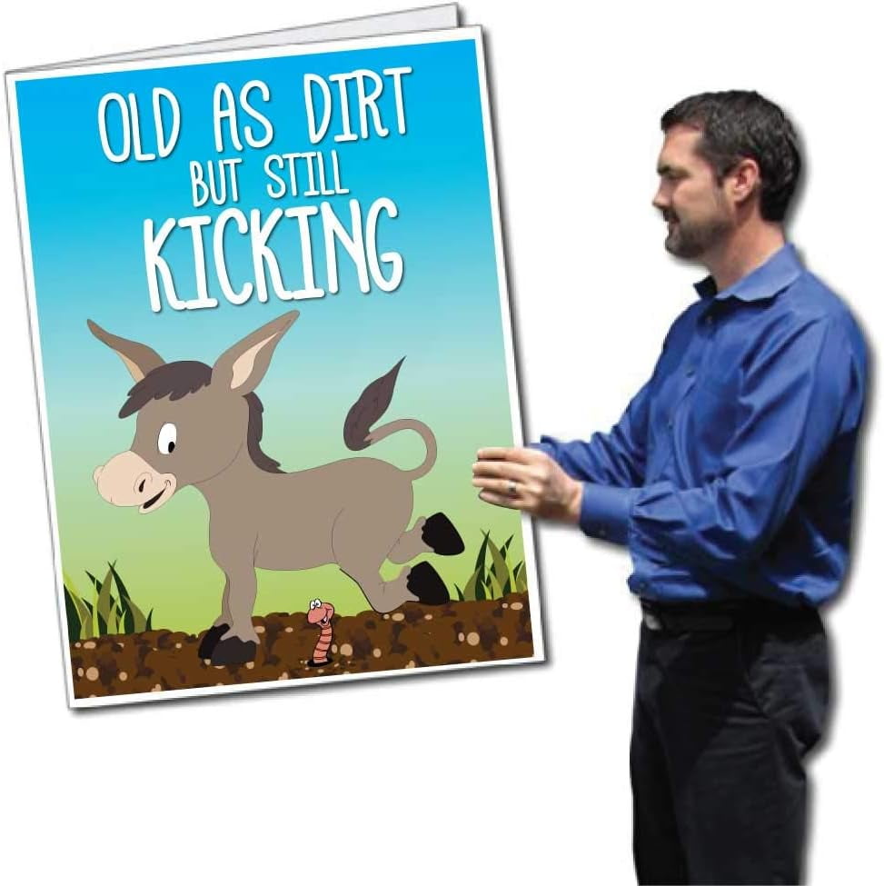 VictoryStore Jumbo Greeting Cards: Huge Birthday Card (Old As Dirt But ...