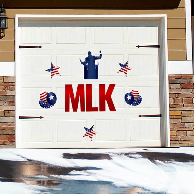 VictoryStore Patriotic Happy MLK Day Garage Decoration Set, Martin ...