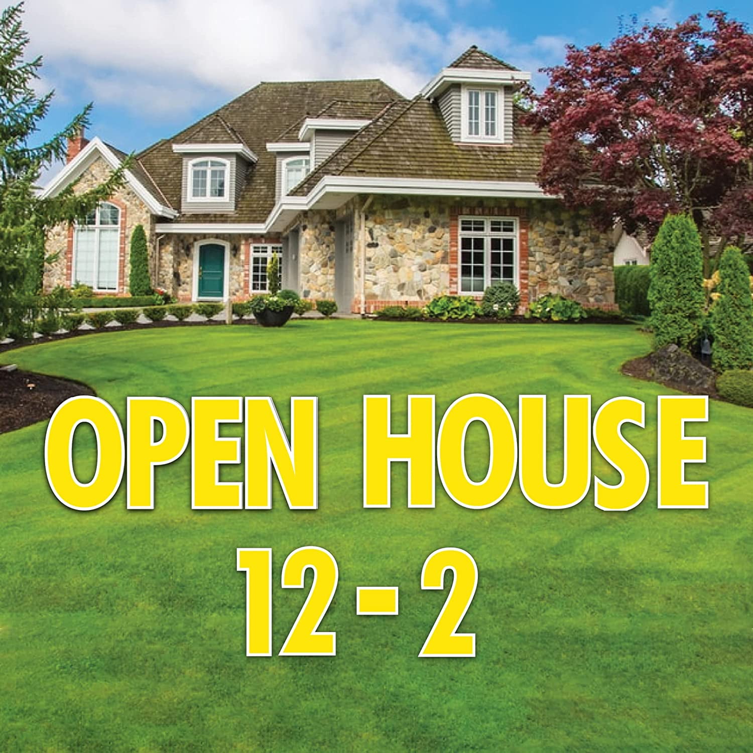 VictoryStore Realtor Yellow Open House Yard Letters Display, Open House ...