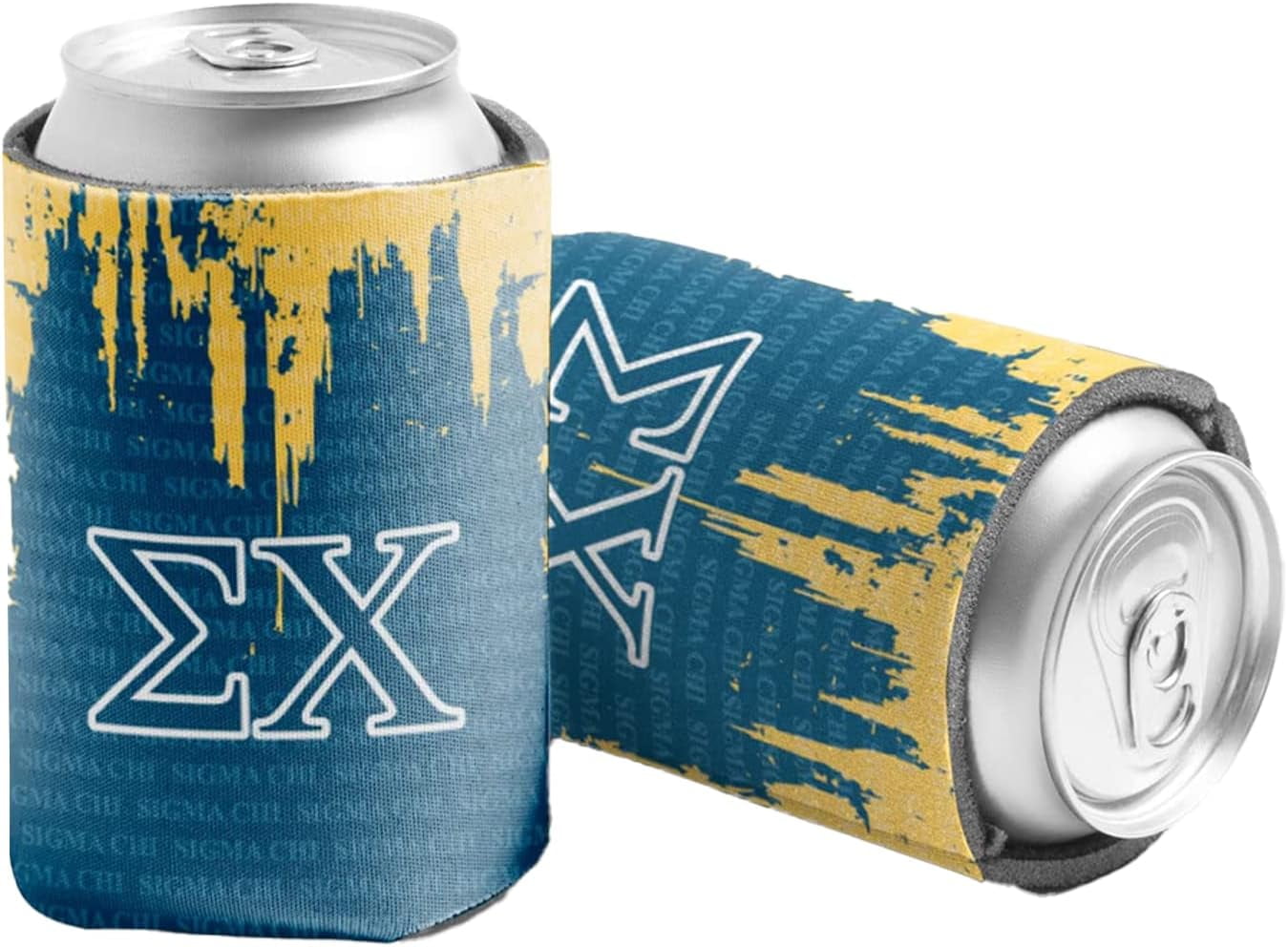 VictoryStore Sigma Chi Can Cooler Set, Sigma Chi Background Yellow and ...