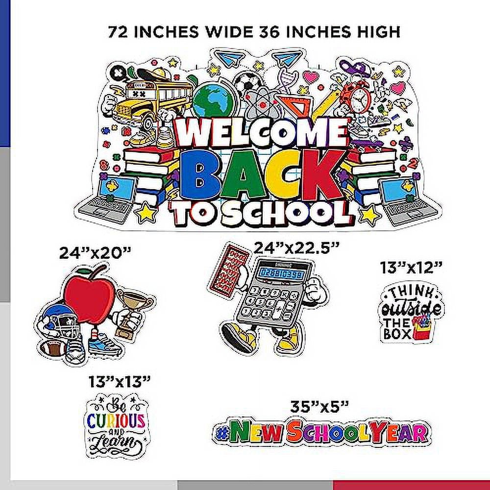 VictoryStore Welcome Back to School Yard Decorations, Large Welcome ...