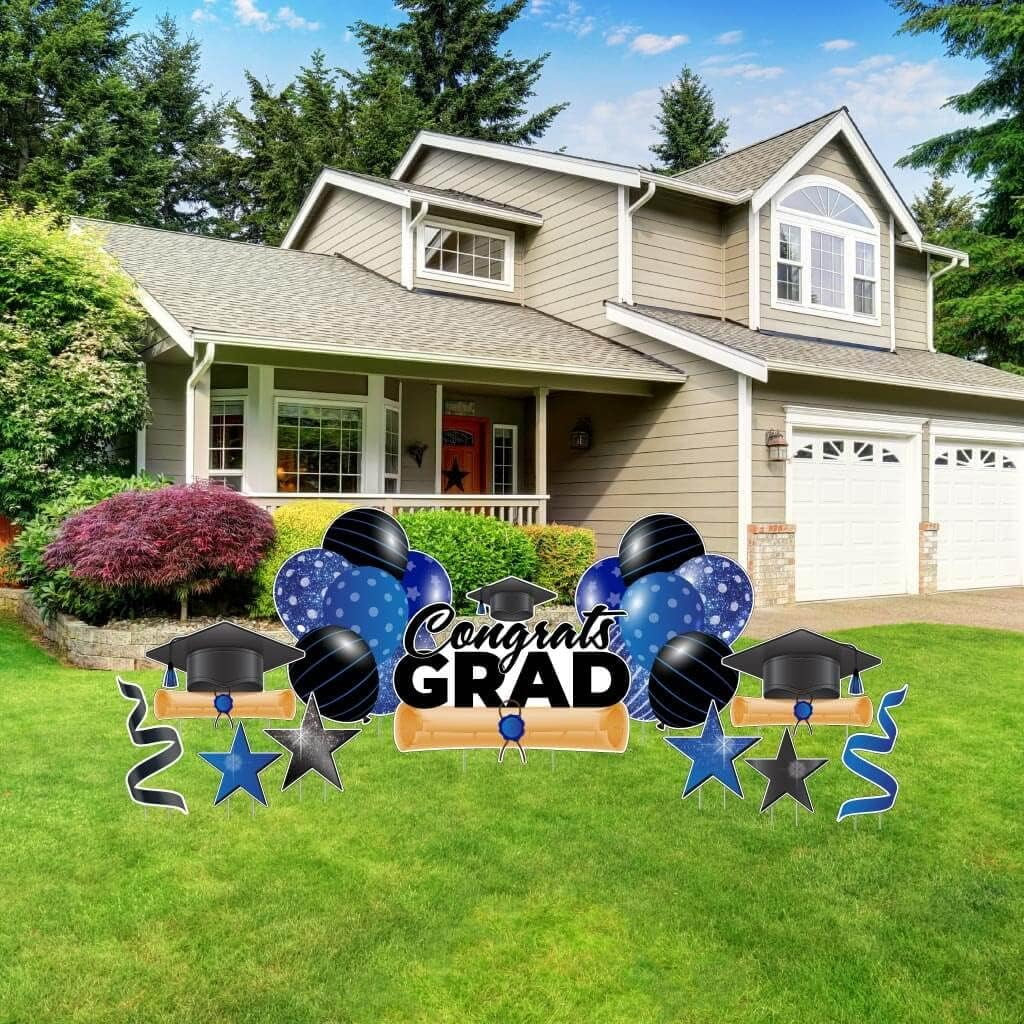 VictoryStore Yard Decorations Congrats Grad Graduation Yard Cards 11 ...