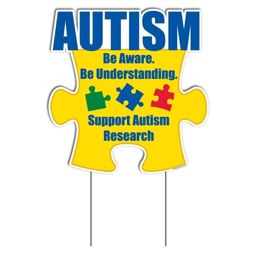 VictoryStore Yard Sign Outdoor Lawn Decorations - Autism Awareness Yard ...