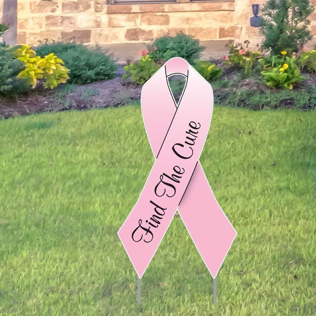 VictoryStore Yard Sign Outdoor Lawn Decorations - Breast Cancer ...