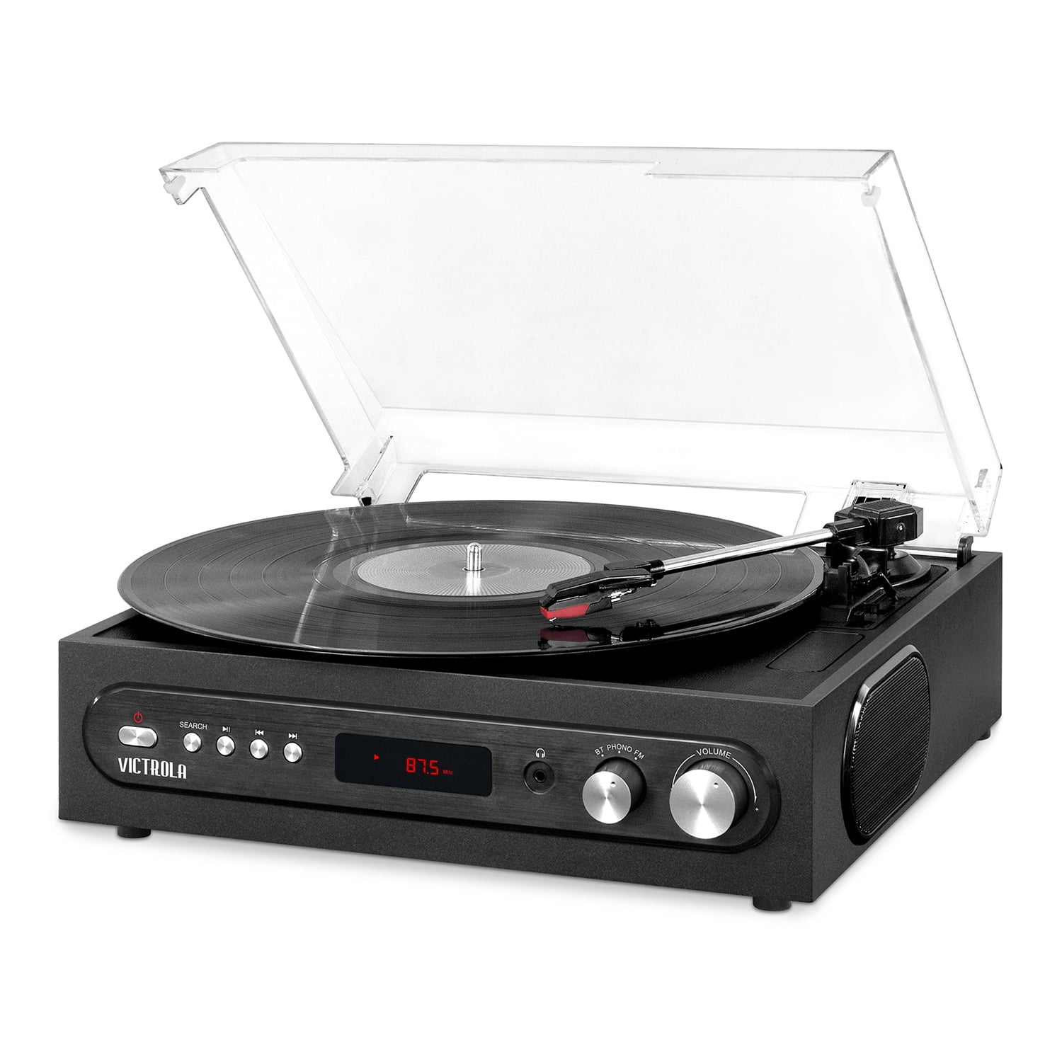 Victrola All-in-1 Bluetooth Record Player with Built in Speakers and 3 ...