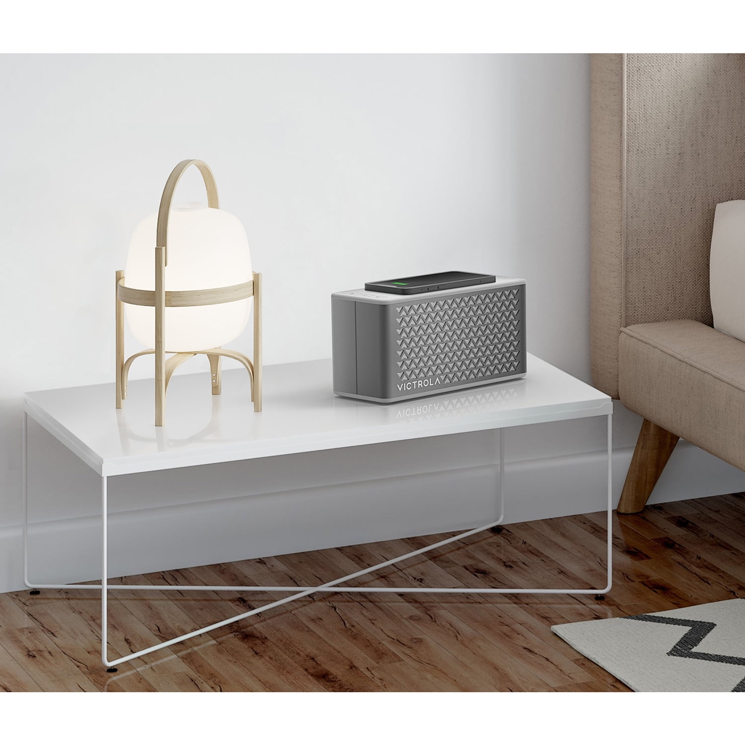 Victrola Music Edition 2 Tabletop Bluetooth Speaker - Silver - Walmart.com