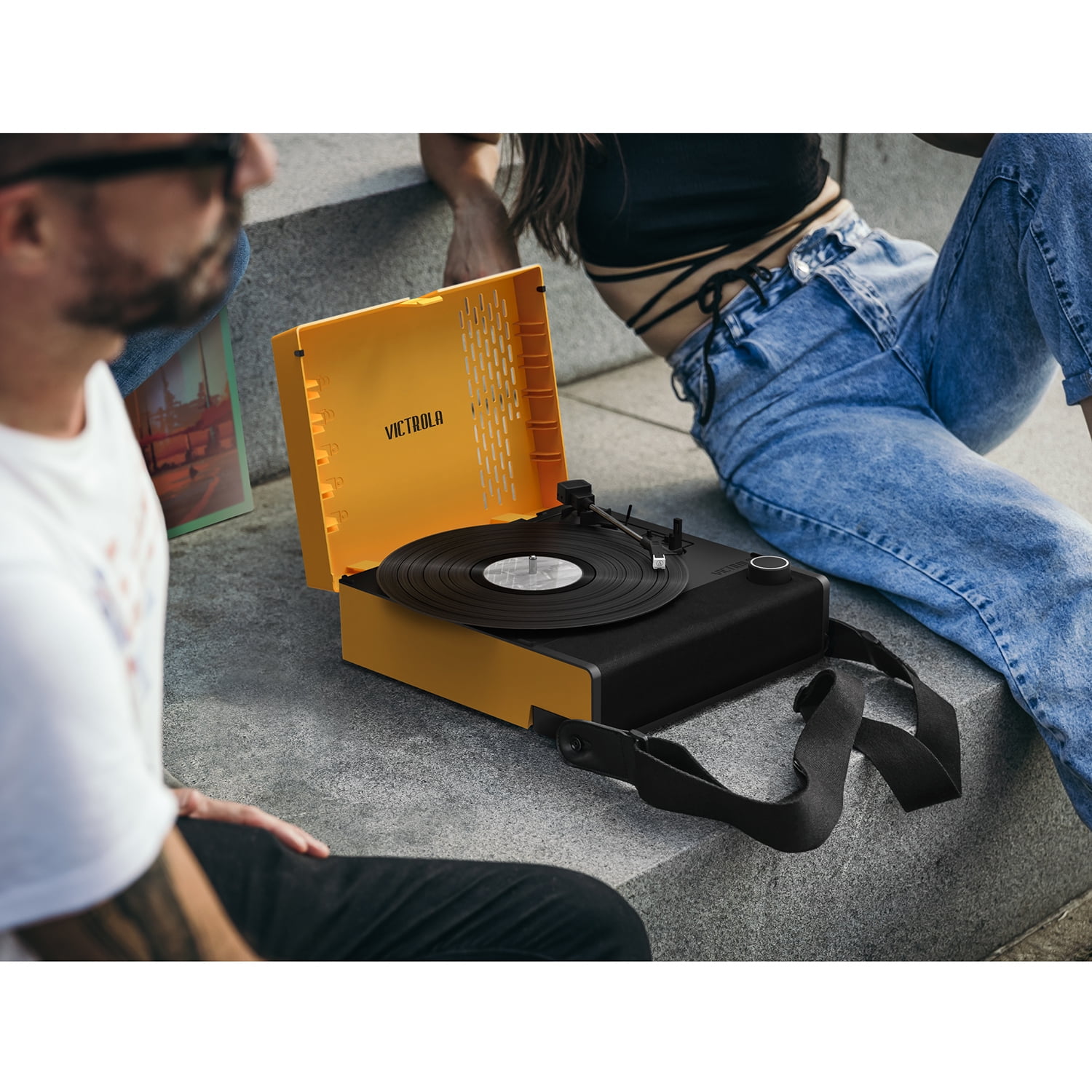 Victrola Revolution GO Portable Record Player - Walmart.com