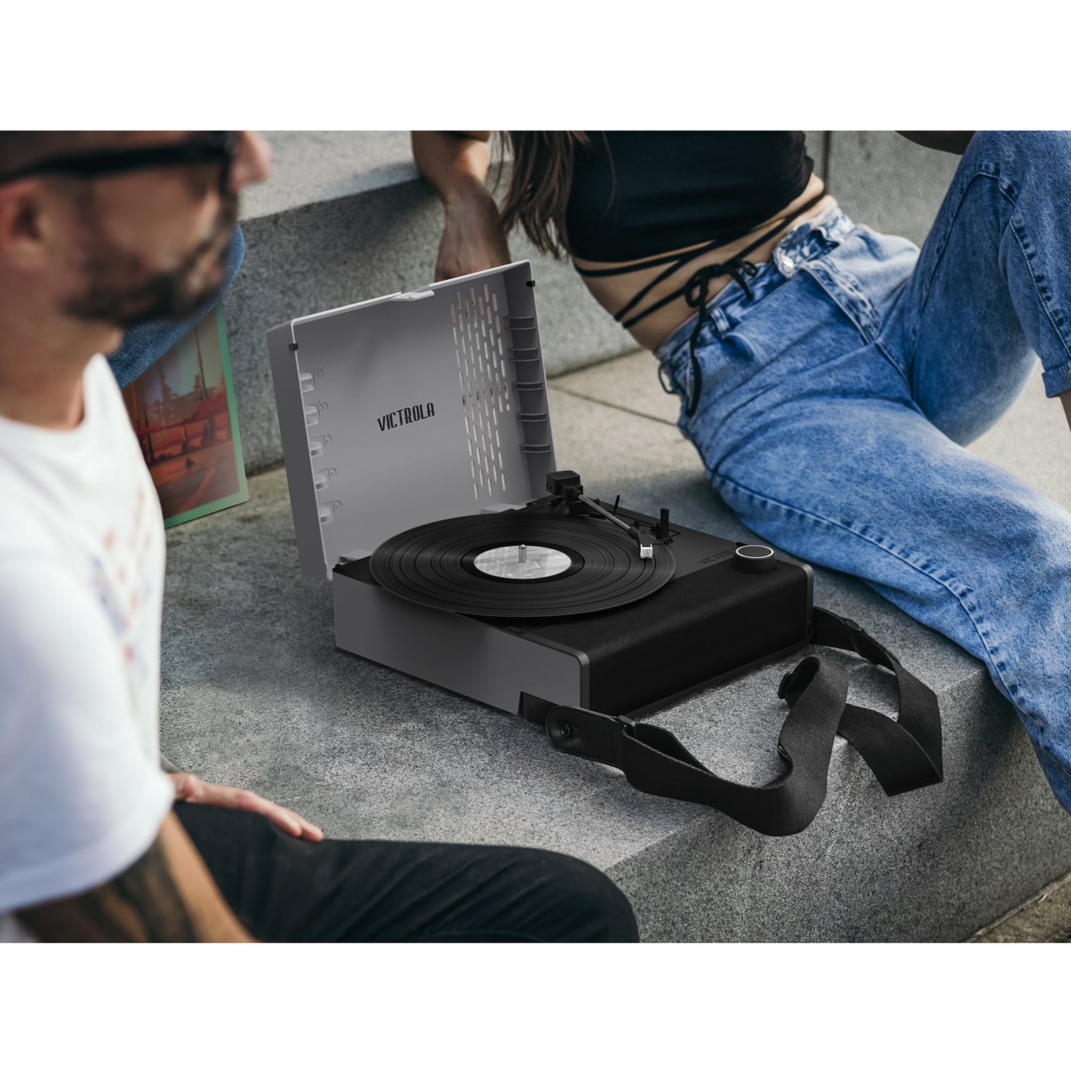 Victrola Revolution GO Portable Record Player - Walmart Business Supplies