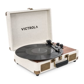 Victrola Bluetooth Suitcase Record Player with 3-Speed Turntable ...