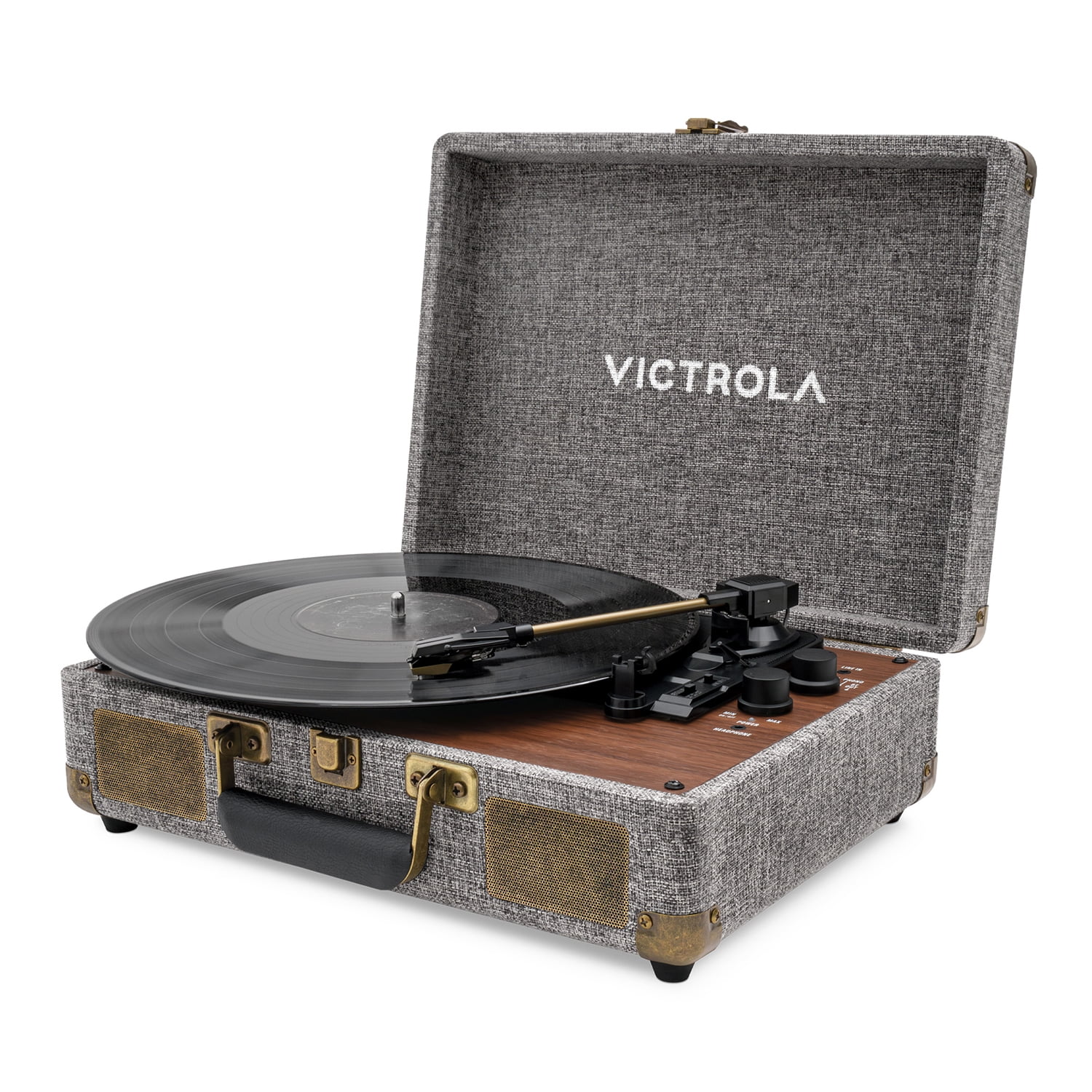 Victrola Venture Bluetooth Portable Mid-Century Modern Suitcase Record ...