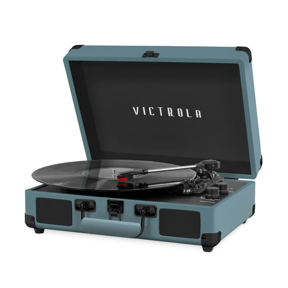 Victrola Vintage 3-Speed Bluetooth Portable Suitcase Record Player with ...