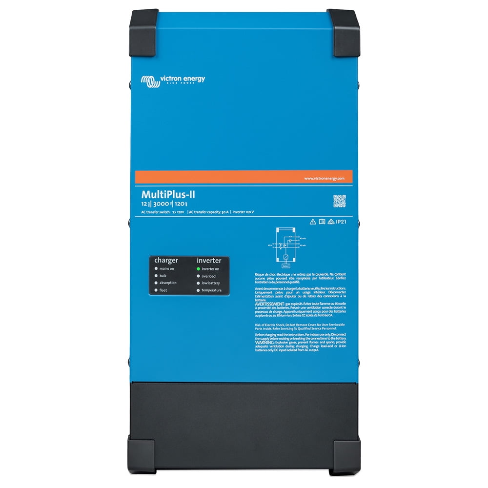 Victron, MultiPlus-II 12/3000, 120-50, 2x 120V UL Approved - Walmart.com