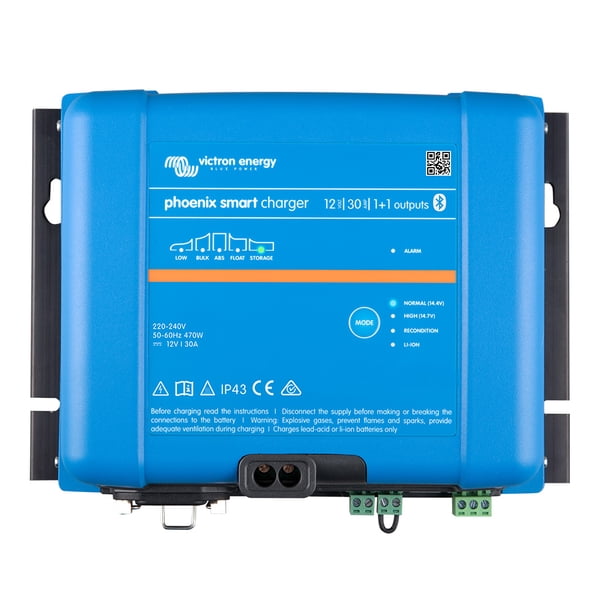 Victron Phoenix Smart IP43 Charger 12/30 (1+1) 120-240VAC Requ ...