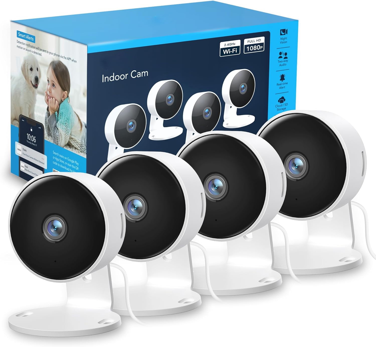 Victure PC650W Wifi Baby Monitor, Dual Band, 2-Way Audio, Night Vision ...
