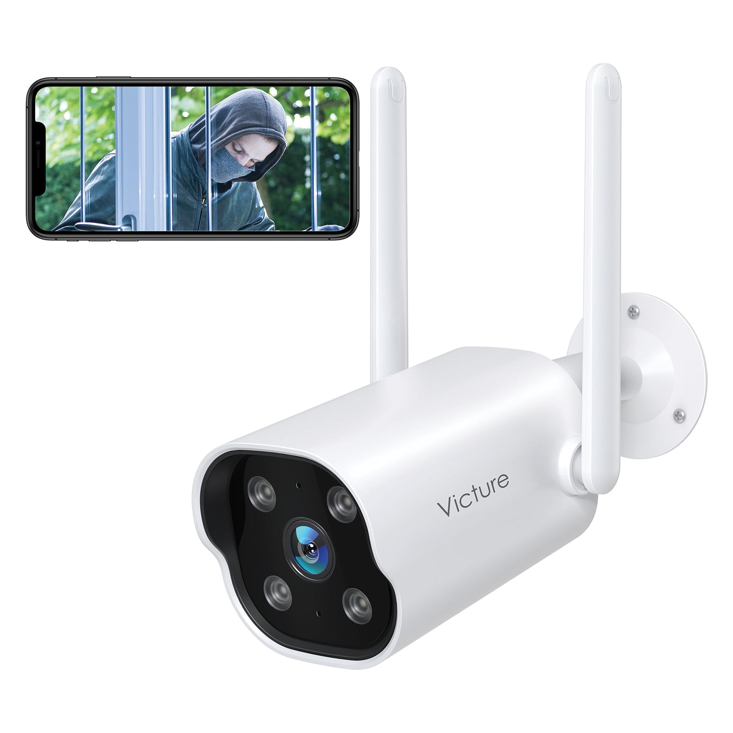Victure PC770 Wireless System IP Outside Security Camera, 1080P WiFi ...