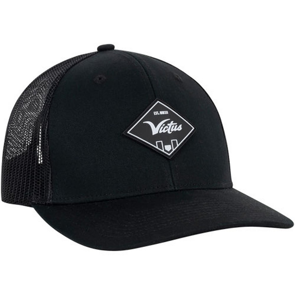 Victus Sports Batter's Box Adjustable Size Trucker Baseball Cap – Black ...