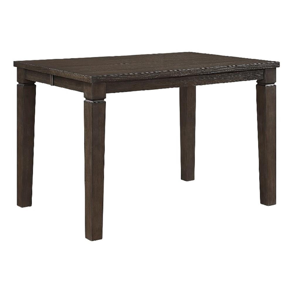 Vicy Counter Height Table w Removable Leaf- 36-54 Inch- Espresso Brown ...